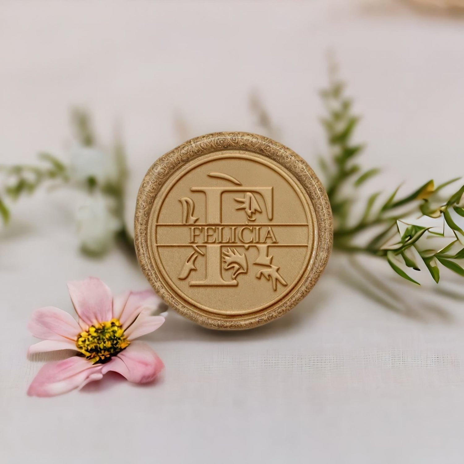 Custom Capital Letter Name Wax Seal Stamp - Letter F: Personalized ...