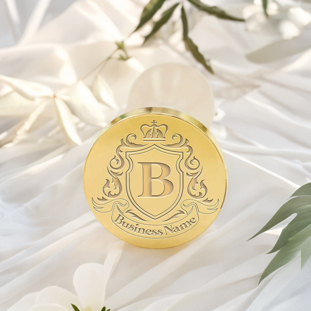 Custom Crest Wax Seal Stamps with Family, Business Logos - No.20 - High ...