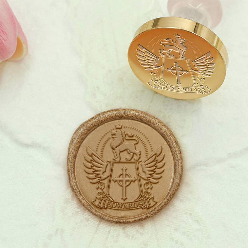 Custom Family Crest Wax Seal Stamp with Name, Initial, or Totem ...