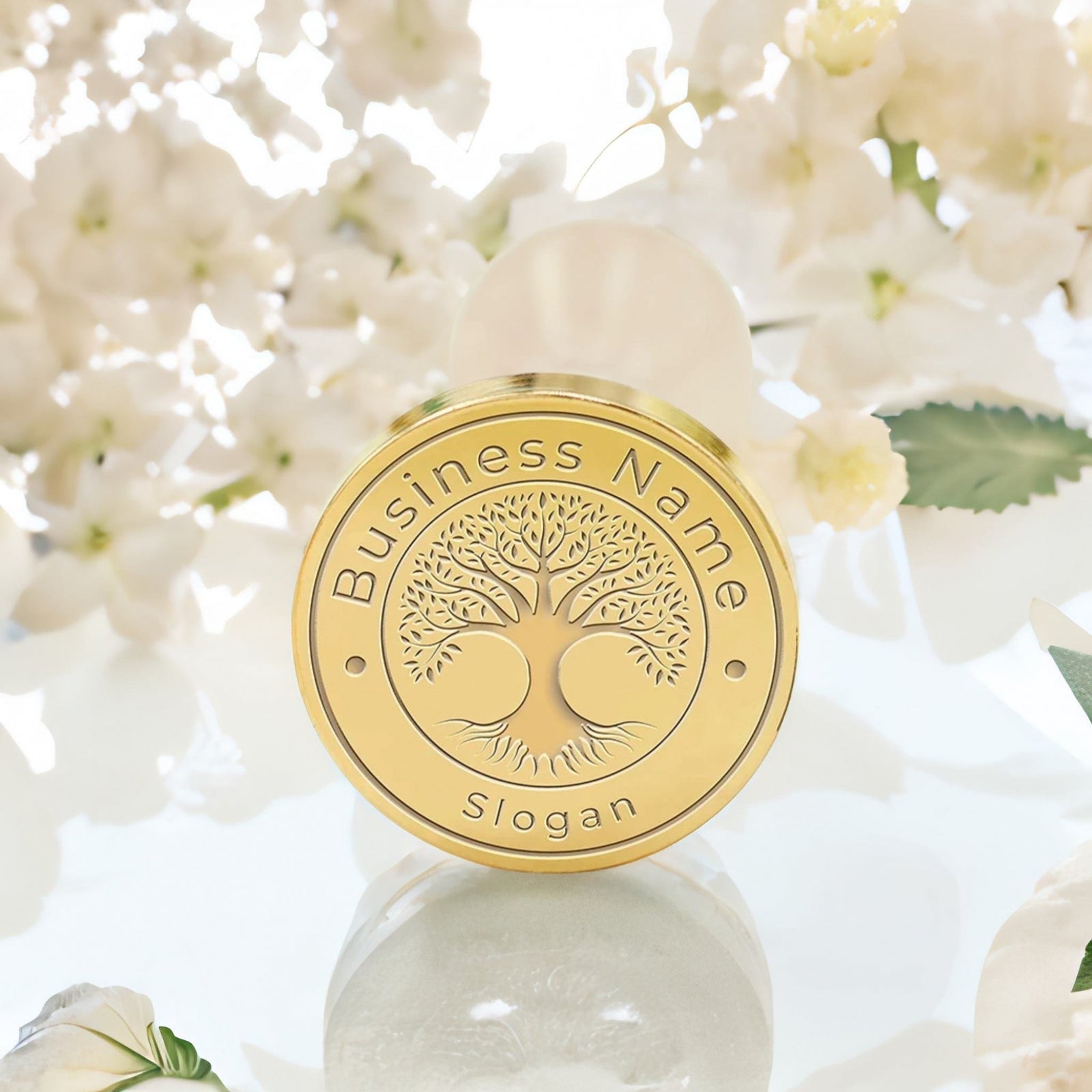 Custom Life Tree Crest Wax Seal Stamps with Family and Business Logos ...