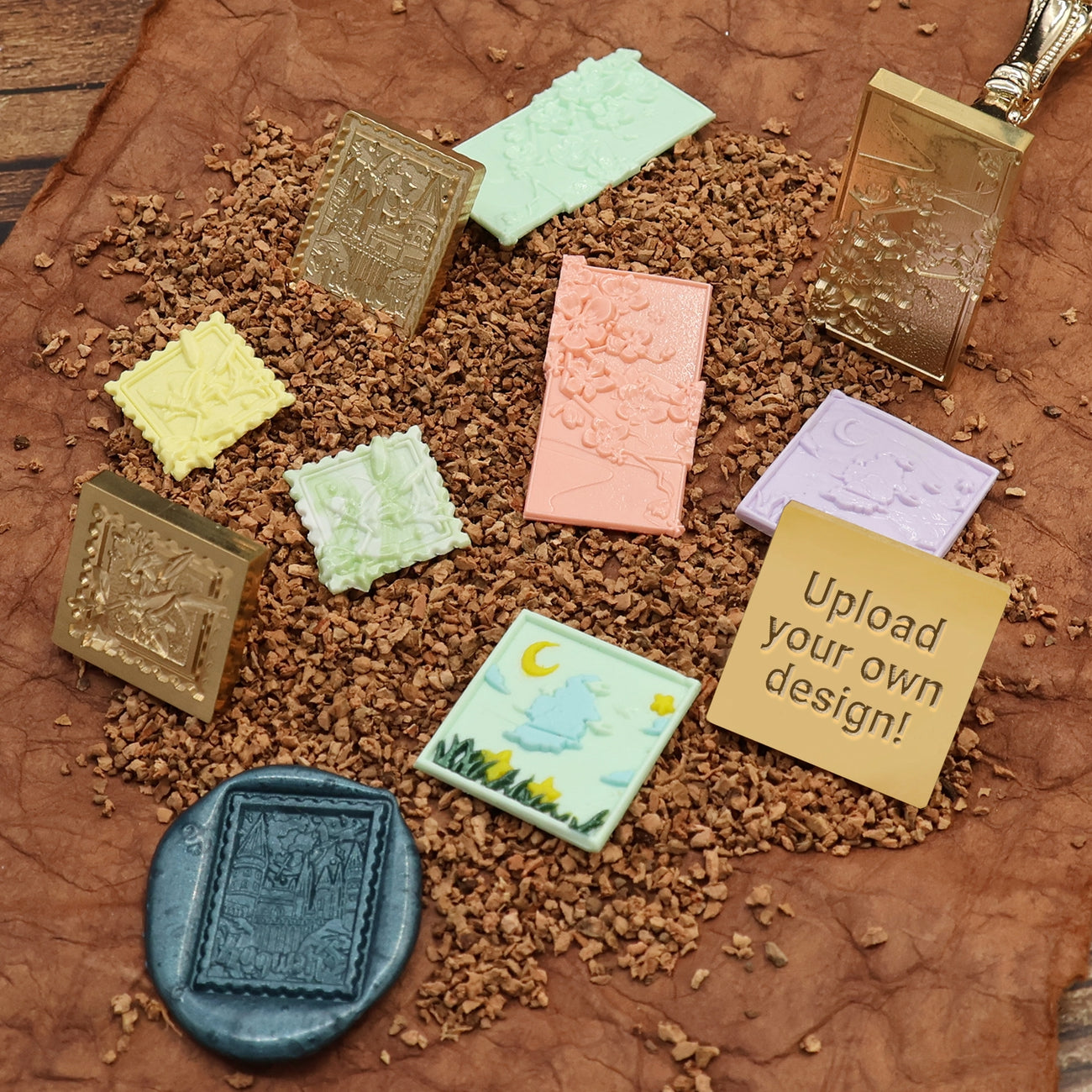 Rectangular & Square Fully Customized Wax Seal Stamp with Your Own ...