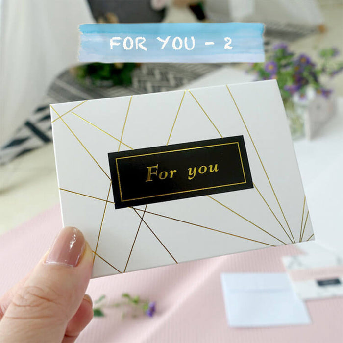 Mini Gold Foil Assorted Greeting Cards with Envelopes | AMZ Deco