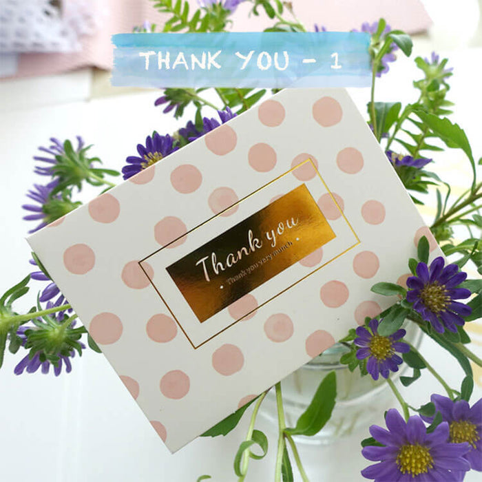 Mini Gold Foil Assorted Greeting Cards with Envelopes | AMZ Deco